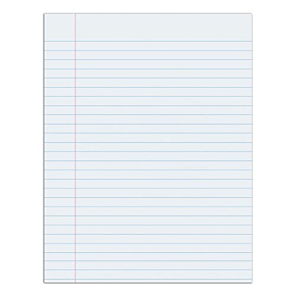 Pacon® Composition Paper, Unpunched, 3/8" Rule, 8 1/2" x 11", White, Pack Of 500 Sheets