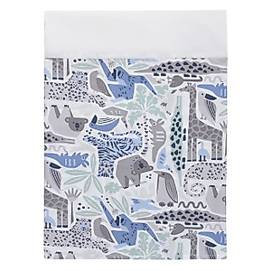 Dwell Studio Safari Skies Animal/Jungle 3 Piece Crib Bedding Set, Blue/Gray/Green/Taupe