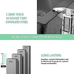 33 Black Undermount Kitchen Sink - Mocoloo 33x19 Kitchen Sink Workstation Gunmetal Black Stainless Steel Sink 16 Gauge Single Bowl Under Counter Rectangular Sink with Accessories