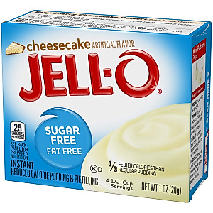 Jell-O Cheesecake Sugar Free Pudding & Pie Filling pack of 5