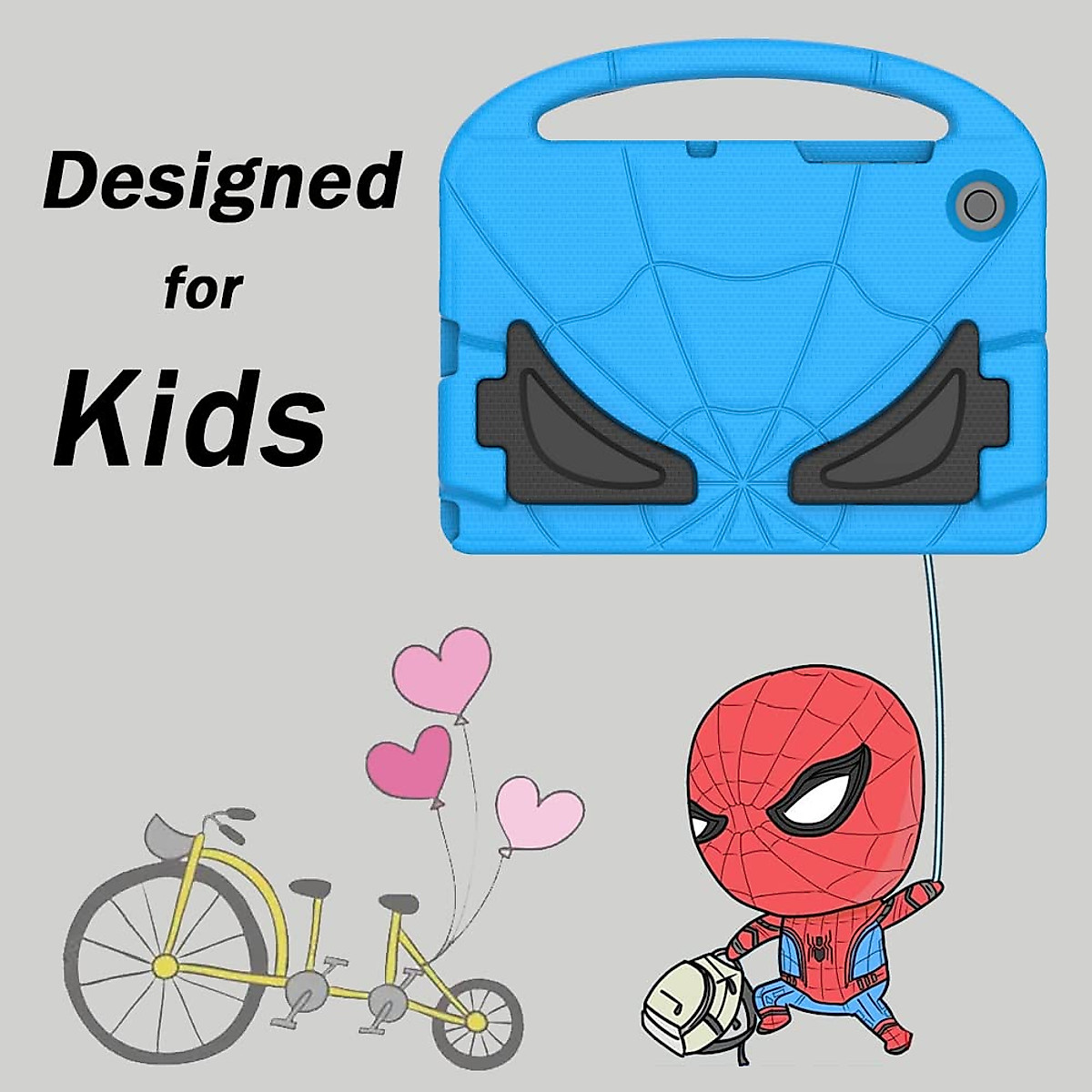 Samsung Galaxy Tab A8 10.5 inch 2022 Case for Kids, DICEKOO Lightweight Shockproof Kid-Proof Cover with Handle Stand for Galaxy Tab A8 10.5” 2022 (SM-X200/X205/X207) - Blue