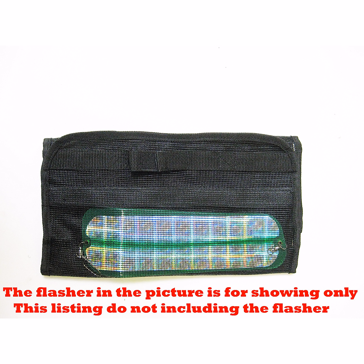 KUFA Sports Vented Fishing Flasher Organizer (Can Holder up to 6pcs 11" Flasher) (6 of 13"x4" Pocket)
