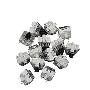 100pcs Mechanical Gaming Keyboard Black Blue Brown Red Key Switch for CIY Sockets SMD 3pin Thin Pins Compatible with MX Switch (Black)