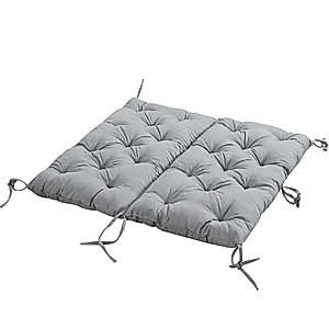 HOMBYS Porch Swing Cushions 2 Seater, Waterproof Replacement Cushions with Ties for Outdoor Swing Daybed, Outdoor Patio Garden Porch Lounger Furniture Swing Cushions