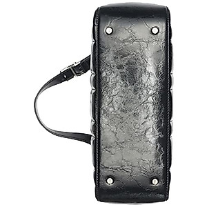 Calvin Klein Frankie Shoulder Bag, Black Quilted Grid