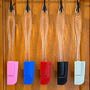 Mini Spatulas Set - 10 Piece Heat Resistant Silicone Spatula - Pro-Grade Multipurpose Kitchen Tool for Baking, Cooking, Mixing, and More - Non-Stick, Dishwasher Safe Bright and Colorful Small Spatula