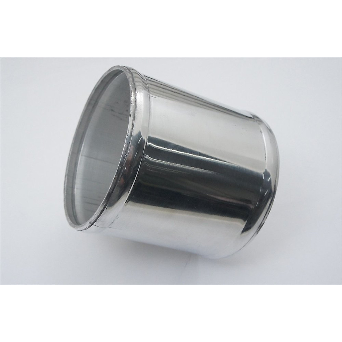 Autobahn88 Aluminum Alloy Hose Joiner Pipe, OD= 2.36" (60mm), L 3" (76mm), Glossy Polished, Includes 2 G-Clamps