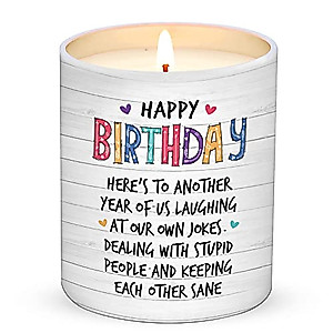 Friendship - Best Friend Gift for Women Birthday Unique - Happy Birthday Gifts for Friend, Bestie Lavender Candle 10Oz