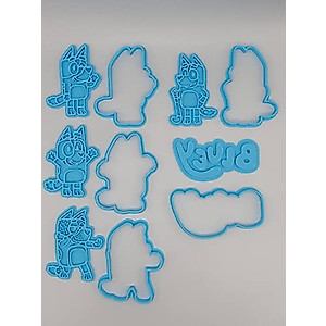 3D Printed Bluey & Bingo Cookie Cutters & Stamps