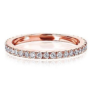 Kobelli Lab Grown Diamond Near Eternity Ring - white-gold / 4.5