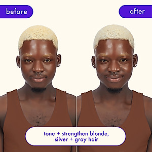 amika bust your brass cool blonde strength repair shampoo, 275ml