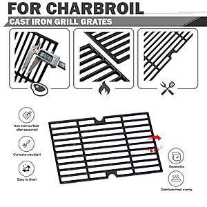 463342119 Grill Grates Parts for Charbroil Performance 4 5 Burner Grill Replacement Parts 463347519 463347518 463347017 463347418 463376017 463342118 Charbroil 475 Side Burner G470-0002-W1 Grates