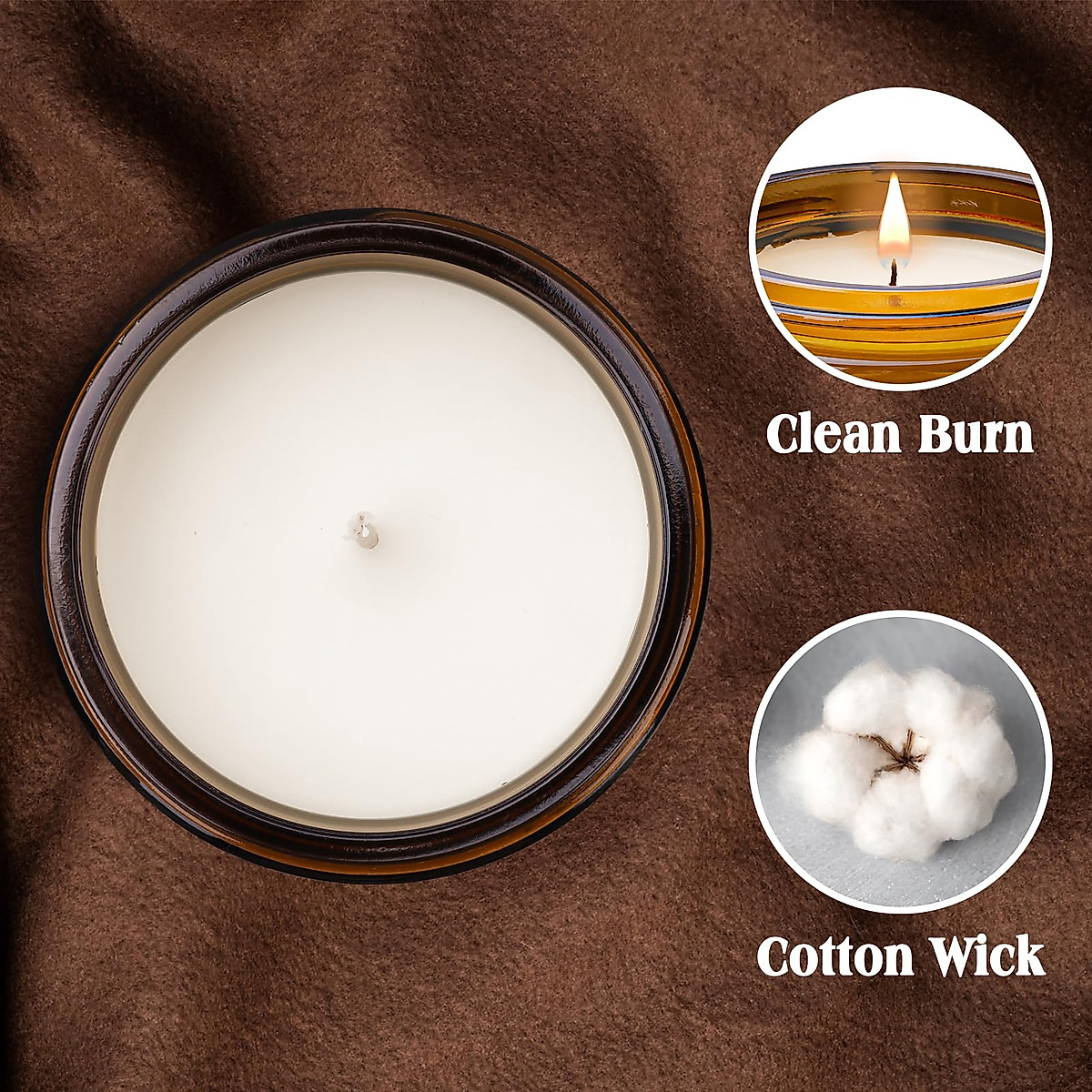 Homsolver 60th Birthday Gifts For Women Men, Happy 60th Birthday Decorations Candles Gift For Her Him, Funny 60 Years Old Ideas- Handmade Lavender Candle