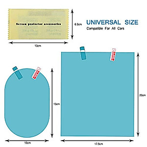 AutoEC 10PCS Car Rearview Mirror Film Waterproof Rainproof High-Definition Transparent Nano-Coated Membrane Protective Sticker, Rain Proof Film for Car Window, Rearview Film for Safe Driving