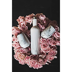 Simple Modern Wine Tumbler and Bottle Gift Set | Vacuum Insulated 750ml Bottle and 2 12oz Stemless Glass Cups with Lid | Spirit Collection | Blush