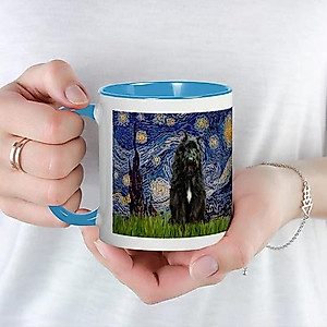 CafePress Starry Night Bouvier Mug Ceramic Coffee Mug, Tea Cup 11 oz