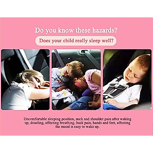 2Pack Boy and Girl Head Support for Car Seats,Ajustable Comfortable Pillow for Baby Child Tolddler Infant Pink and Blue