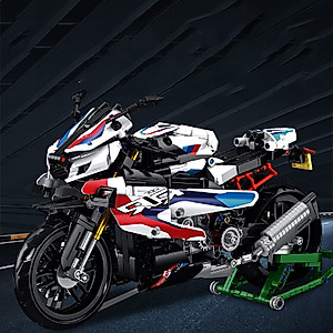 NOSTEA Technics Motorcycle for BMW M1000 RR, 912 pcs, Motorcycle Building Bricks Toy Compatible with Lego