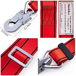 HandAcc Hunting Safety Belt with Adjustable Lanyard, Tree Climbing Belt Restraint Lanyards, Add Level of Safety for Hunting, Hanging Stand Or Step, Trimming Tree, Putting Up Deer Stand