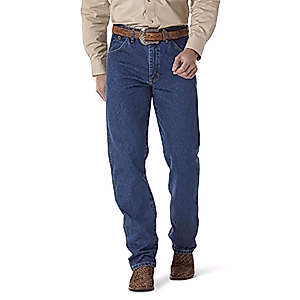 George Strait by Wrangler Men's Cowboy Cut Jean, Relaxed Fit, Heavyweight Denim,36x34