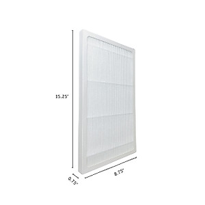 Nispira True HEPA Filter Compatible with 3M Filtrete Ultra Quiet Air Cleaning Purifiers Model FAP02 FAP01-RMS and FAP02-RMS. Compared to Part FAPF02 FAPF024, 4 Packs