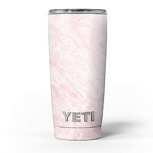 Design Skinz Pink Slate Marble Surface V43 - Skin Decal Vinyl Wrap Kit Compatible with The Yeti Rambler Cooler Tumbler Cups