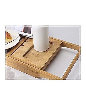 SDGH Extendable Bath Tray Bathtub Tray Spa Bath Tub Caddy Organizer Book Wine Tablet Holder Reading Rack Bathroom Accessories