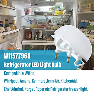 W11577968 W11429584 for Whirlpool Appliance Bulb-Light Refrigerator LED Light Replace W11602886