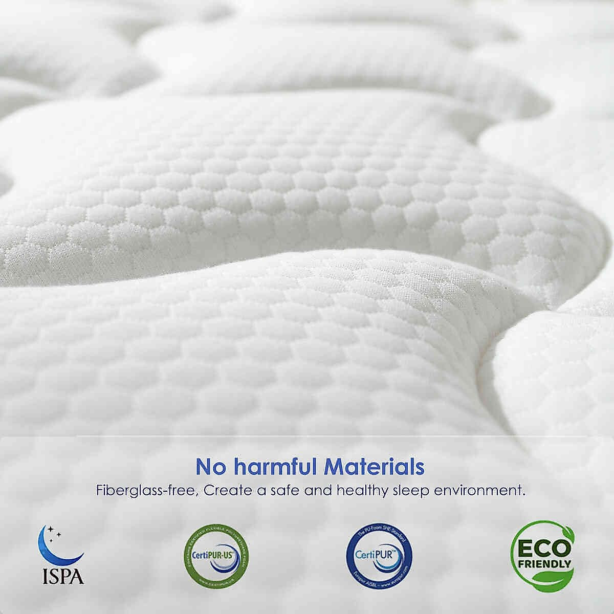 QUEEN ROSE Queen Size Mattress, 12 Inch Hybrid Mattress in a Box, Cooling Gel Memory Foam & Individually Pocket Innerspring, Medium Firm Queen Bed, CertiPUR-US Certified & Fiberglass Free