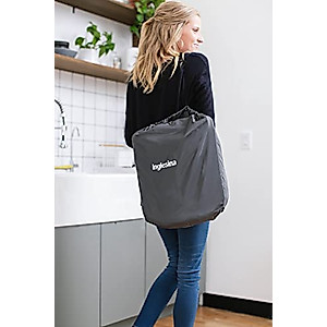 Inglesina - Fast Table Chair with Fast Tray: Hook On Portable High Chair for Babies and Toddlers, Damage Free Travel Booster Seat for Restaurant Use - Includes Snap On Tray, Black