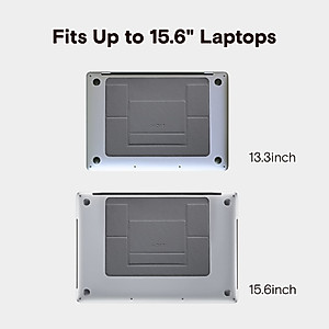 MOFT Invisible Slim Laptop Stand, Adhesive and Reusable, Adjustable Perfect Viewing Angles, Compatible with Laptops Up to 15.6", (Starry Grey)