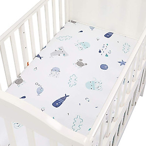 BambooCart Fitted Cotton Baby & Toddler Crib Sheet for Boy and Girl | Mattress Bedding