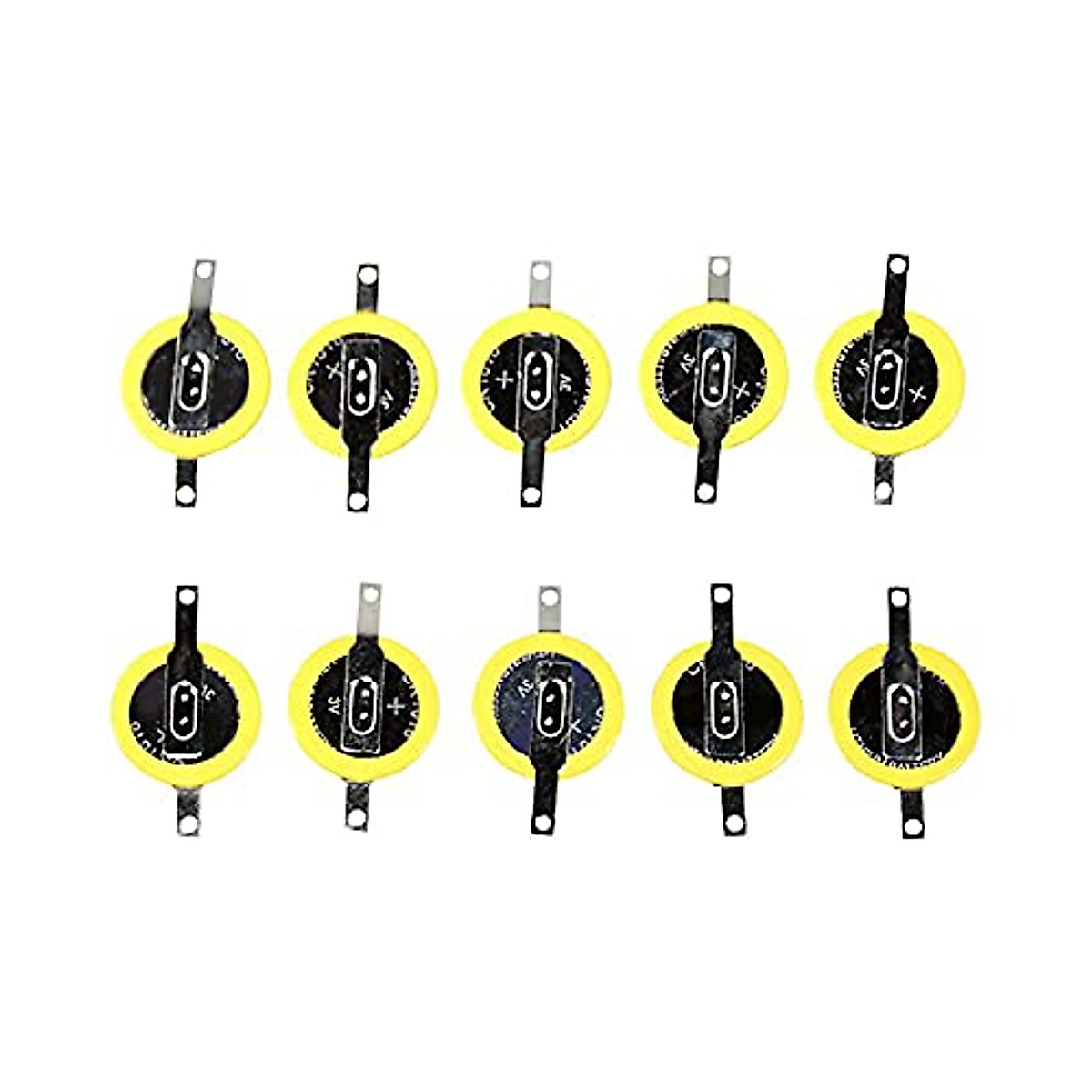 Tabbed CR1616 Battery with Solder Tabs, 10x CR1616 3V Lithium Battery, Gameboy Cartridge Battery Ruby Gameboy Advance SP Fire Red Leaf Green Emerald, 1616 Battery GBA Gameboy Advance Cart Save