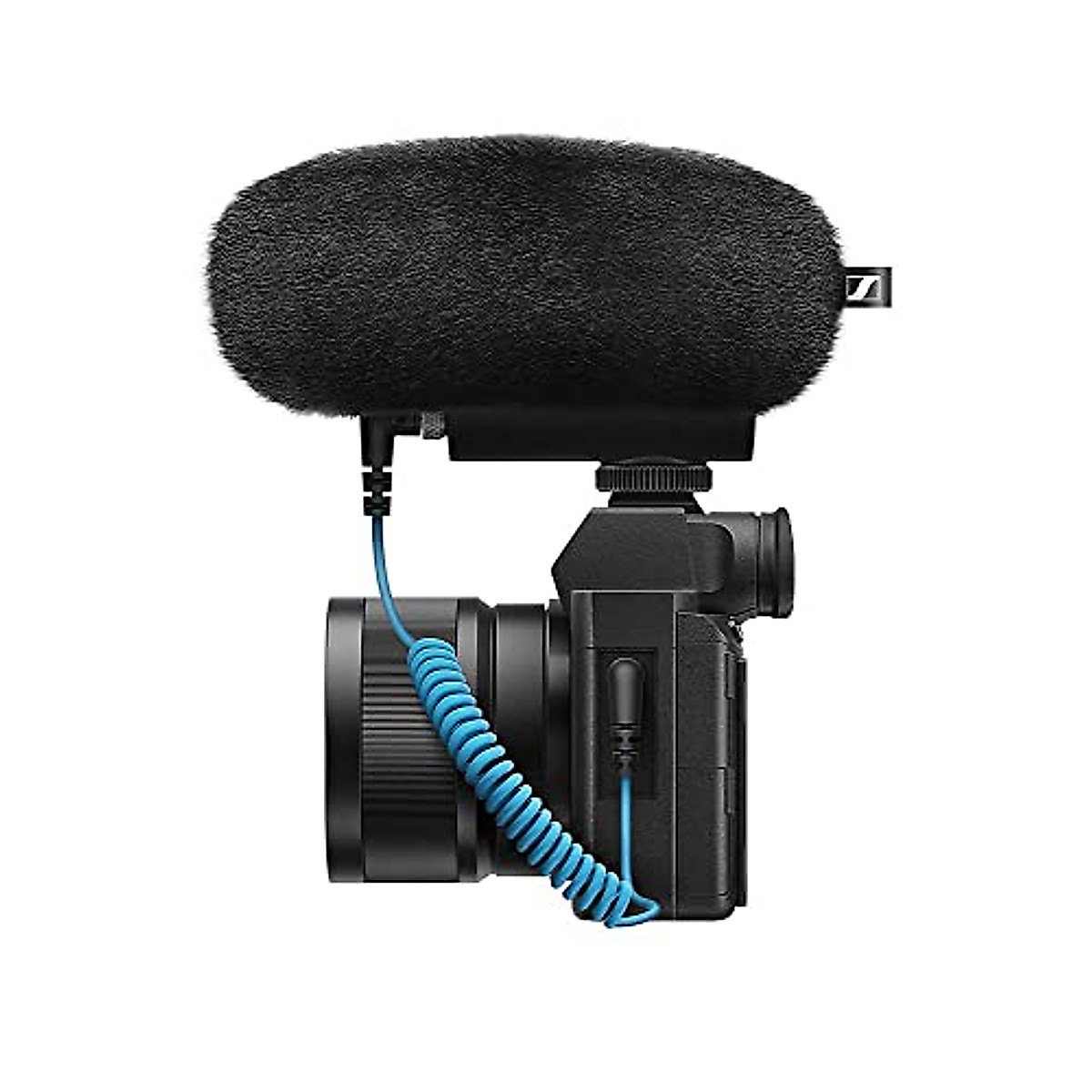 Sennheiser Professional MKE 400 Directional On-Camera Shotgun Microphone with 3.5mm TRS and TRRS Connectors for DSLR, Mirrorless & Mobile , Connects with Auxiliary