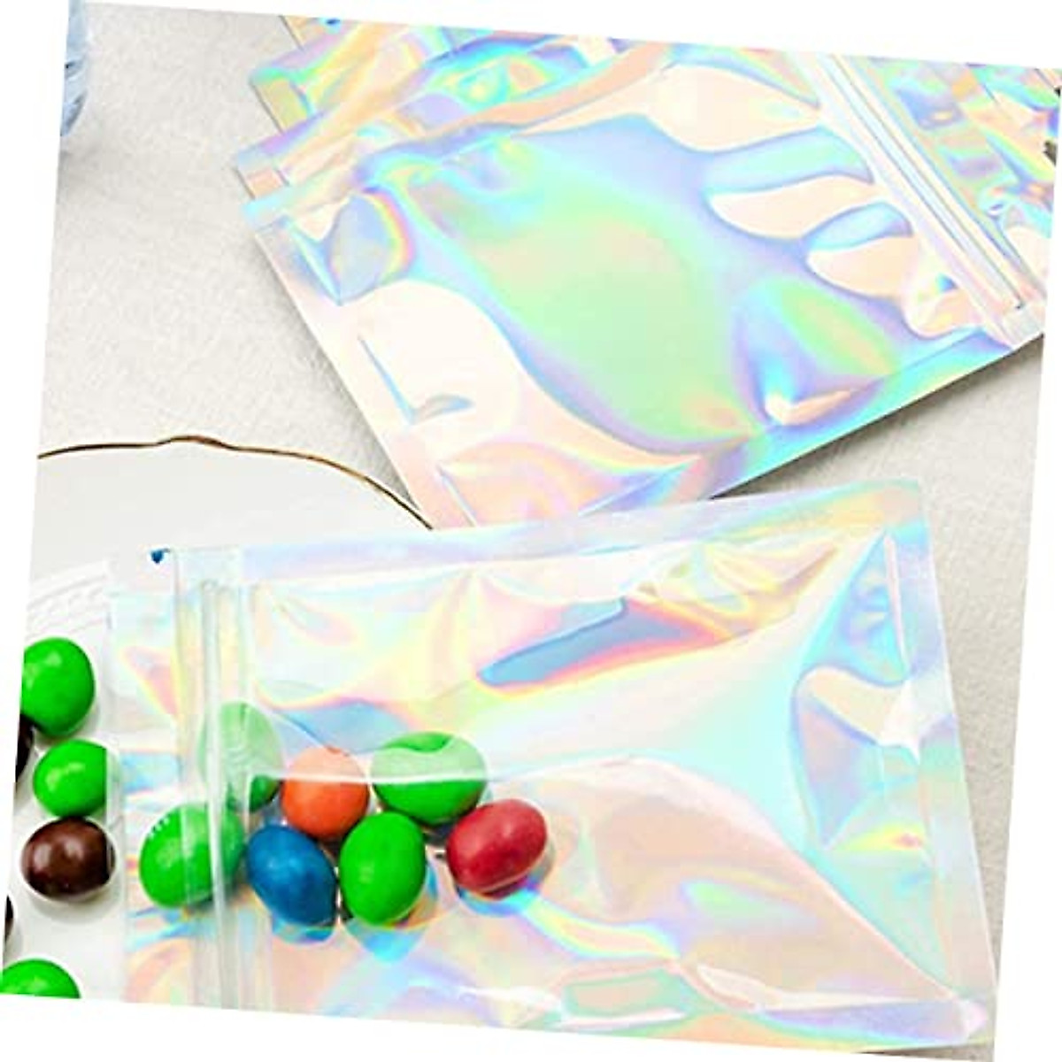 Dime Bag 100pcs Plastic Bag Glitter Earrings Bead Earrings Food Storage Resealable Tea Storage Reusable Self Lock Bag Storage Bag Necklace Wrapping Bag Container Symphony Abs