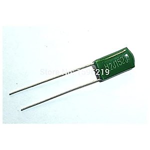 10pcs Mylar Film Capacitor 630V 2J152J 1500pF 1.5nF 2J152 5% Polyester Film Capacitor