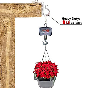 CTSGC 36Pack Screws-in Hooks Clear,Christmas Light Hooks for Party Release Wire and Fairy LED Lights Easily,String Light Hooks,Ceiling Hooks,Widthwise Screws Hooks,Light Weight Hooks Outdoor.