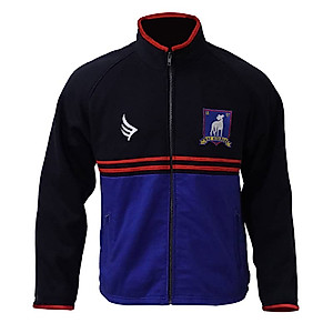 Denze Mens Ted Lesso Jacket - Jason Sudekis Brndan Hunt Blue Football Coach Fleece Track Suit,XXL