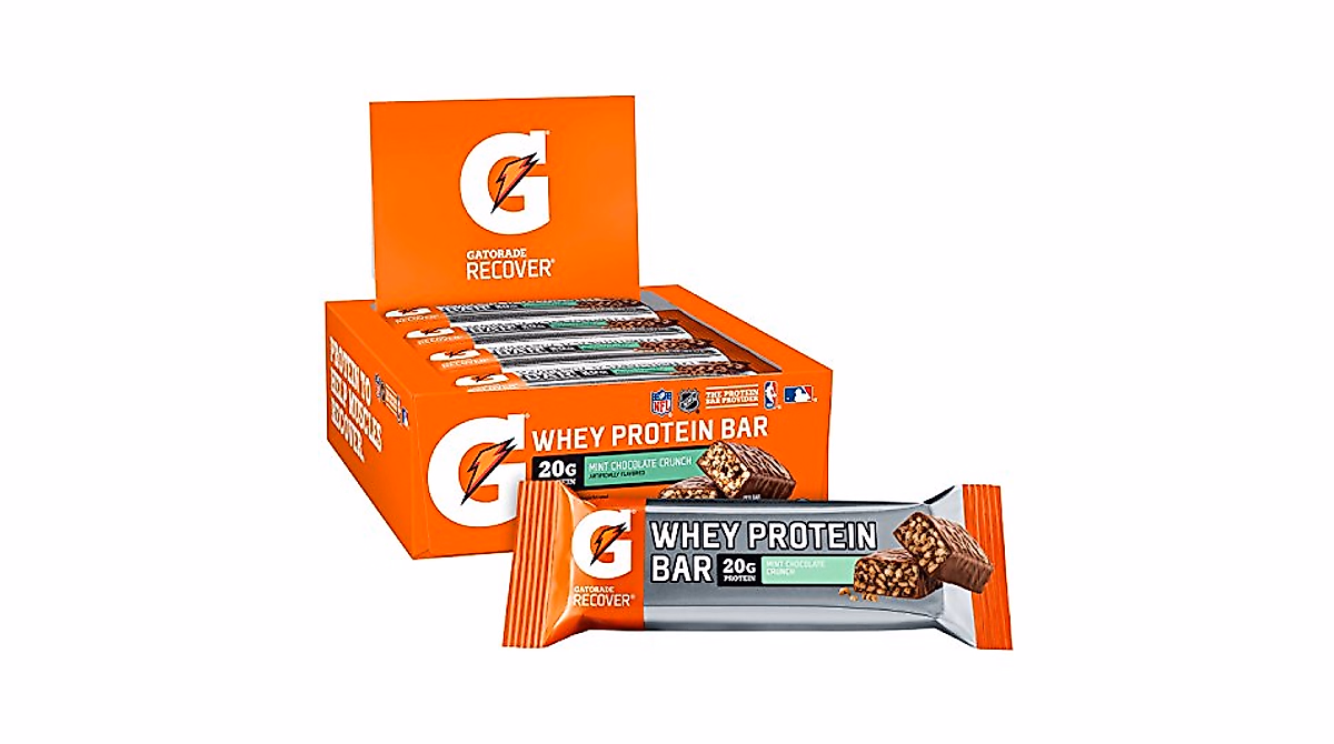Gatorade Whey Protein Bars Mint Chocolate Crunch | Fast Recovery & Energy