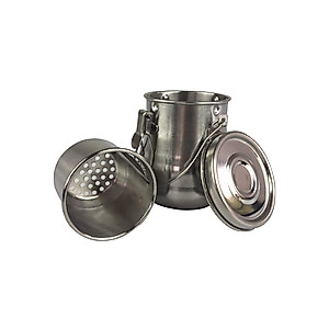 Whiskey Painters Artria Stainless Steel Air Tight Artist Brush Washer, 16 Oz