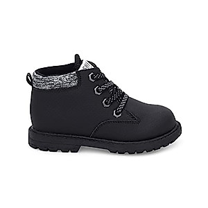 OshKosh B'Gosh Boy's Ramon Fashion Boot, Black, 9 Toddler