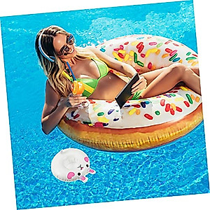BESTOYARD 1 Set Shell Inflatable Coaster Swimming Pool Coasters Floating Drink Holder Pool Cup Coasters Inflatable Cup Holder Inflatable Floating Coasters The Summer Water Beer PVC