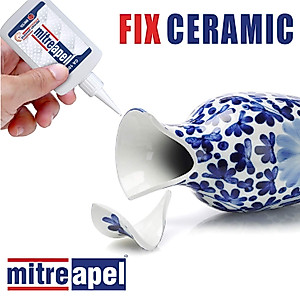 MITREAPEL Super CA Glue (3.5 oz.) with Spray Adhesive Activator (13.5 fl oz.) - Ca Glue with Activator for Wood, Plastic, Metal, Leather, Ceramic - Cyanoacrylate Glue for Crafting&Building (1 Pk)