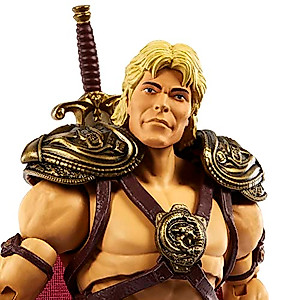 Masters of the Universe Masterverse Action Figure, He-Man Articulated MOTU Collectible with Swappable Parts & Accessories