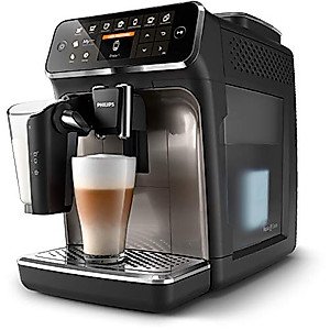 Philips Kitchen Appliances Phlips 4300 Fully Automatic Espresso Machine with LatteGo, CR, EP4347/94 and Saeco AquaClean Filter Single Unit, CA6903/10