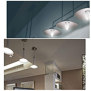 Litake E12 LED Bulbs 60W Equivalent,E12 LED Candelabra Bulbs Daylight,LED Ceiling Fan Light Bulbs, 5000K LED Chandelier Bulb, 600 Lumens, Candelabra Base Ceiling Fan Light Bulbs,12 Pack