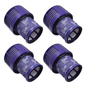 4-PACK Replacement HEPA Filters Compatible with Dyson V10 Vacuum,Compare to Part # 969082-01 or # DY-969082-01 - Fre.Filtor