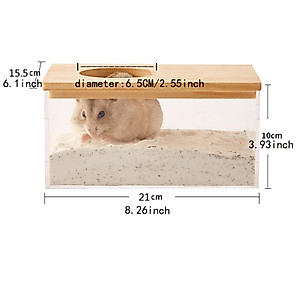 2pcs Wood Hamster Toy Stair Chew Hamster Climbing Ladder Bridge Guinea Pig Platform Ramp Gerbil Rat Small Animal Accessories