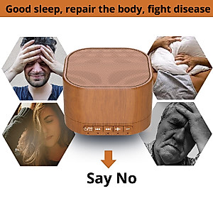 Magicteam Sound Machines White Noise Machine with 20 Non Looping Natural Soothing Sounds and Memory Function 32 Levels of Volume Powered by AC or USB and Sleep Sound Timer Therapy for Baby Kids Adults