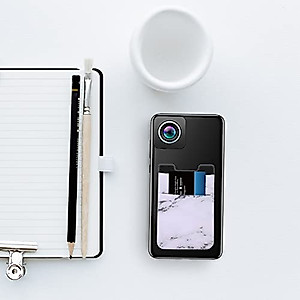 Hemobllo 2Pcs Mobile Phone Card case Cellphone Back Wallet Bag Phone Holder Stick on Stick on Cell Phone Wallet Phone Cards Cases Wallet Purses Sticky Phone Lycra Pocket Bracket Sticker